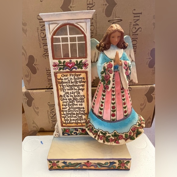 Jim Shore | Other | Jim Shore The Lords Prayer Angel Figurine | Poshmark